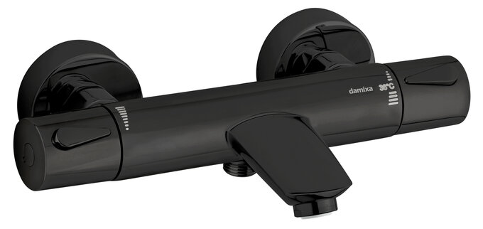 Silhouet Matt Black Thermostatic Bath Shower Mixer [ ]