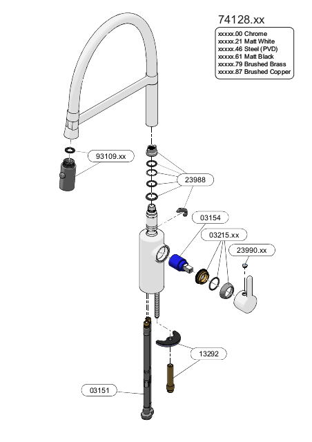 Silhouet Chrome Pro Kitchen Mixer [https://damixa.com]