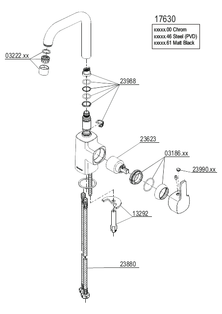 Pine Matt black Basin Mixer [https://damixa.com]