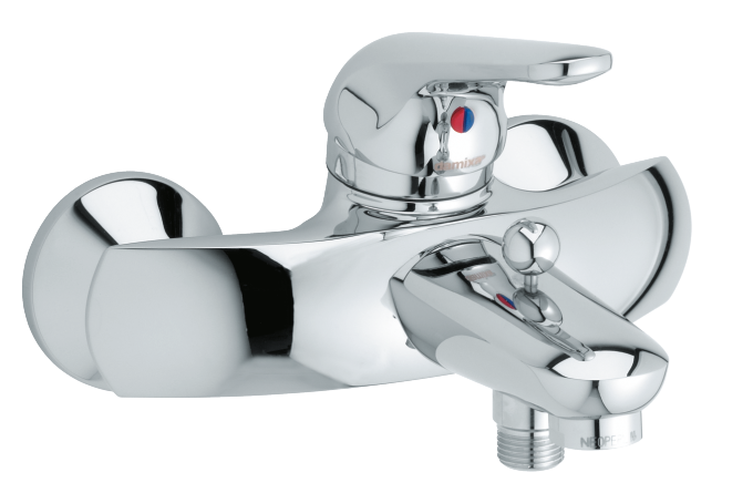 Apollo Plus Krom Vægarmatur kar/bruser [damixa.dk]