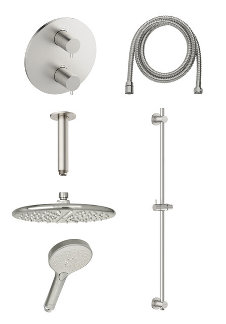 Concealed Steel PVD Silhouet SR2 - concealed shower system [https://damixa.com]