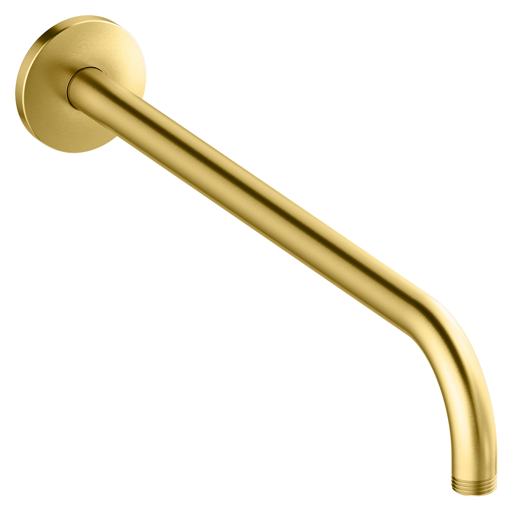 Concealed Brushed Brass PVD Arm Long - Wall Mounted [https://damixa.com]